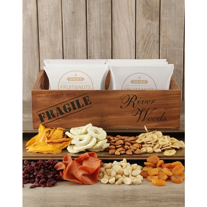 Wooden Crate of Dried Fruits & Nuts Hamper in South Africa | inMotion ...