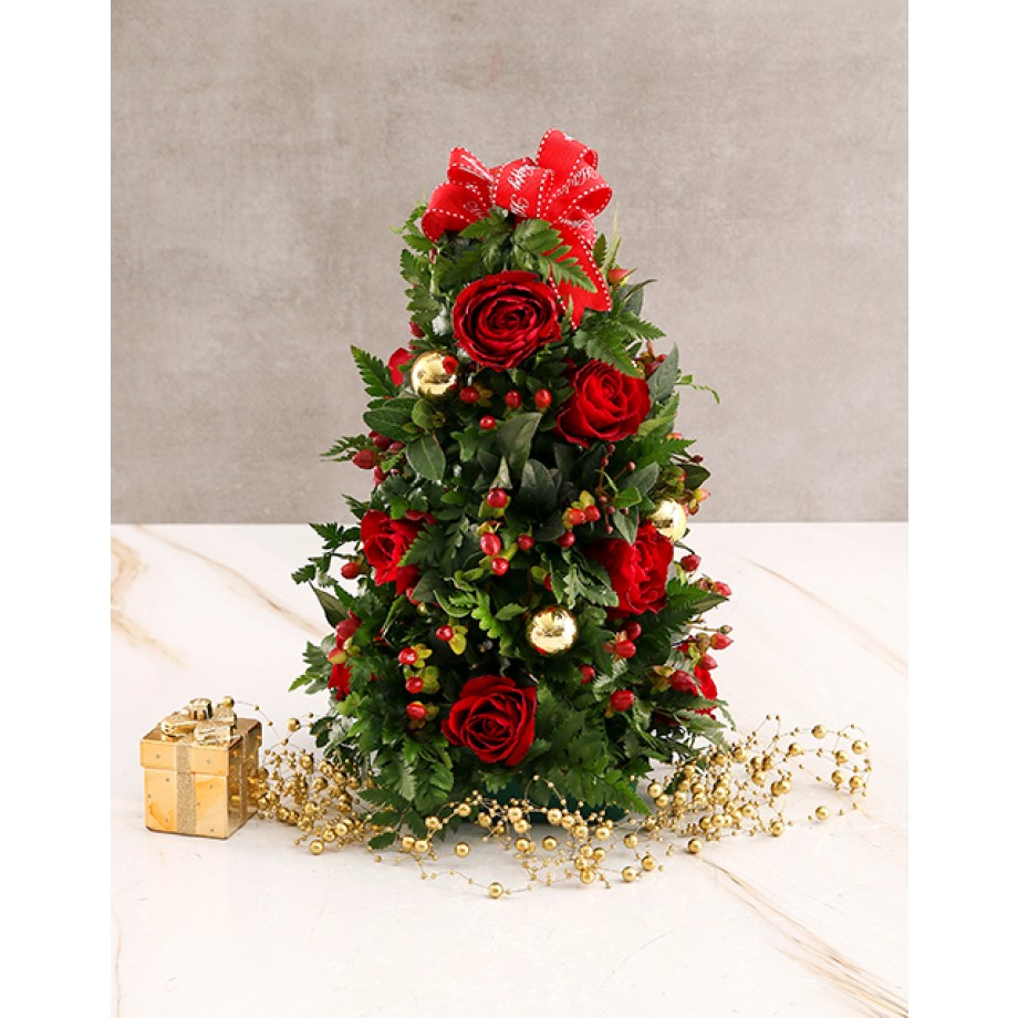 Christmas Roses & Baubles Tree Arrangement in South Africa | inMotion ...